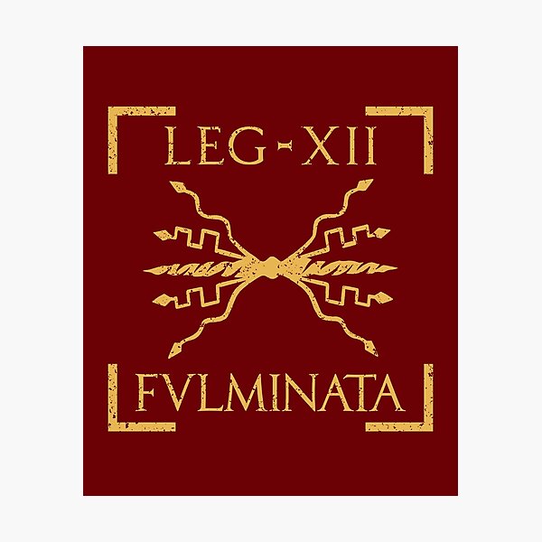 "Legio XII Fulminata Thunderbolt Emblem Roman Legion" Photographic ...