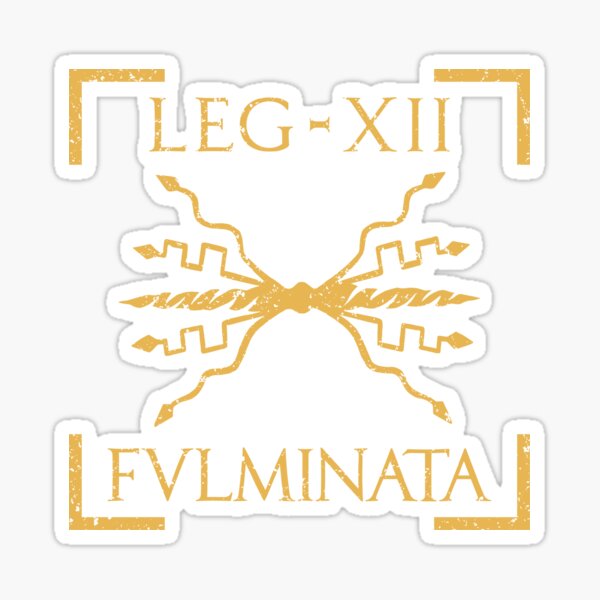 Sticker « Legio XII Fulminata Thunderbolt Emblem Roman Legion », par ...