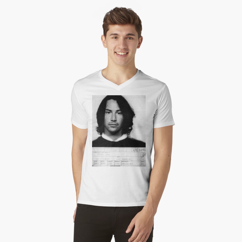 "Keanu Reeves 90s Mugshot" Sticker for Sale by cupidchu | Redbubble
