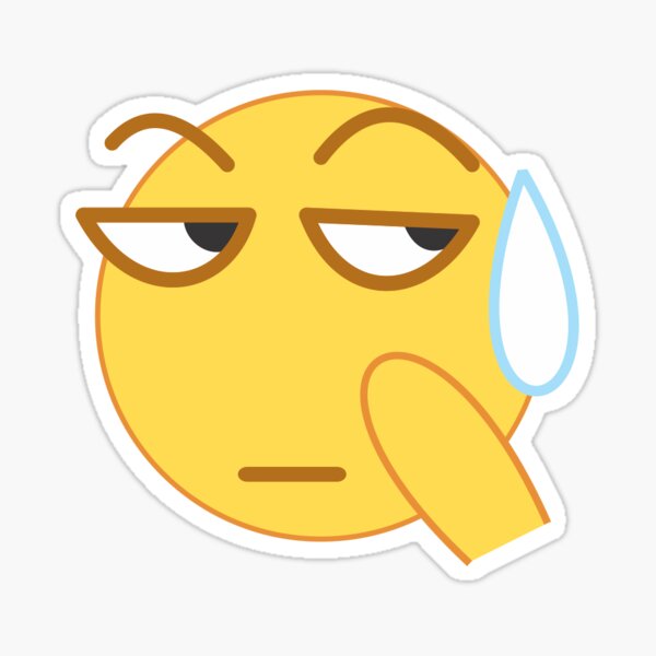 Unamused Face Meme Sticker
