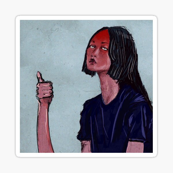 "Stretchy Susan" Sticker by Gusteenee | Redbubble