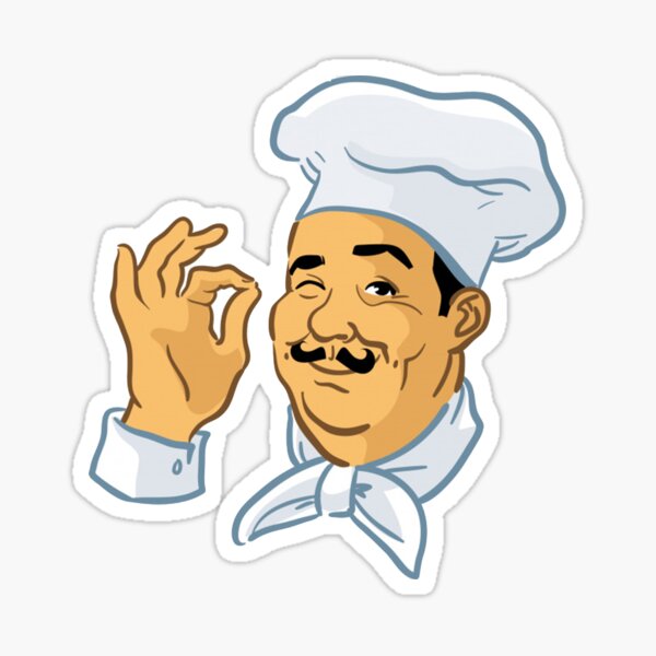 "CHEF" Sticker for Sale by husicn87 | Redbubble