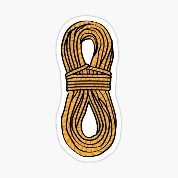 "The Yellow Rope" Sticker by natemylander | Redbubble