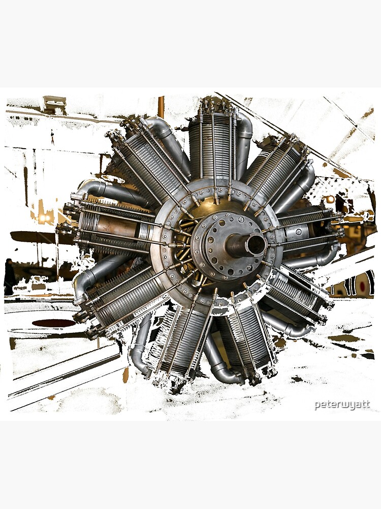 "Old plane engine WW2" Poster by peterwyatt | Redbubble