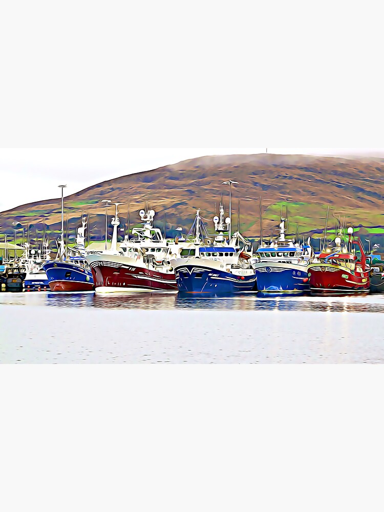 "Sleeping boats in the harbour" Sticker for Sale by Dublintim | Redbubble