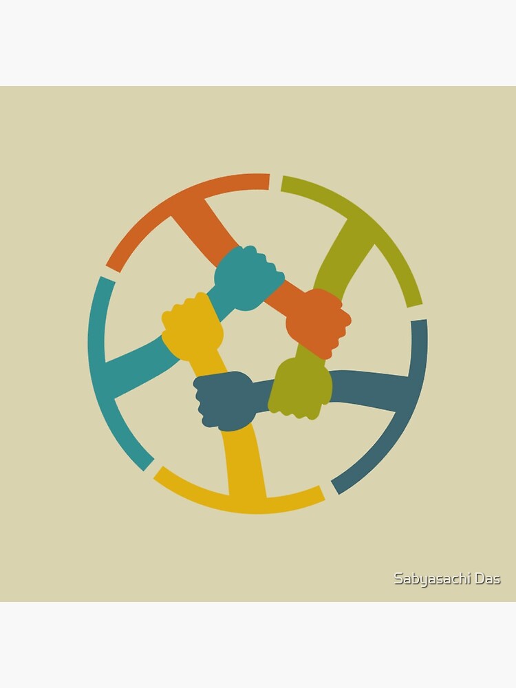 "Unity symbol of a unique logo" Art Print for Sale by SABYA1986 | Redbubble