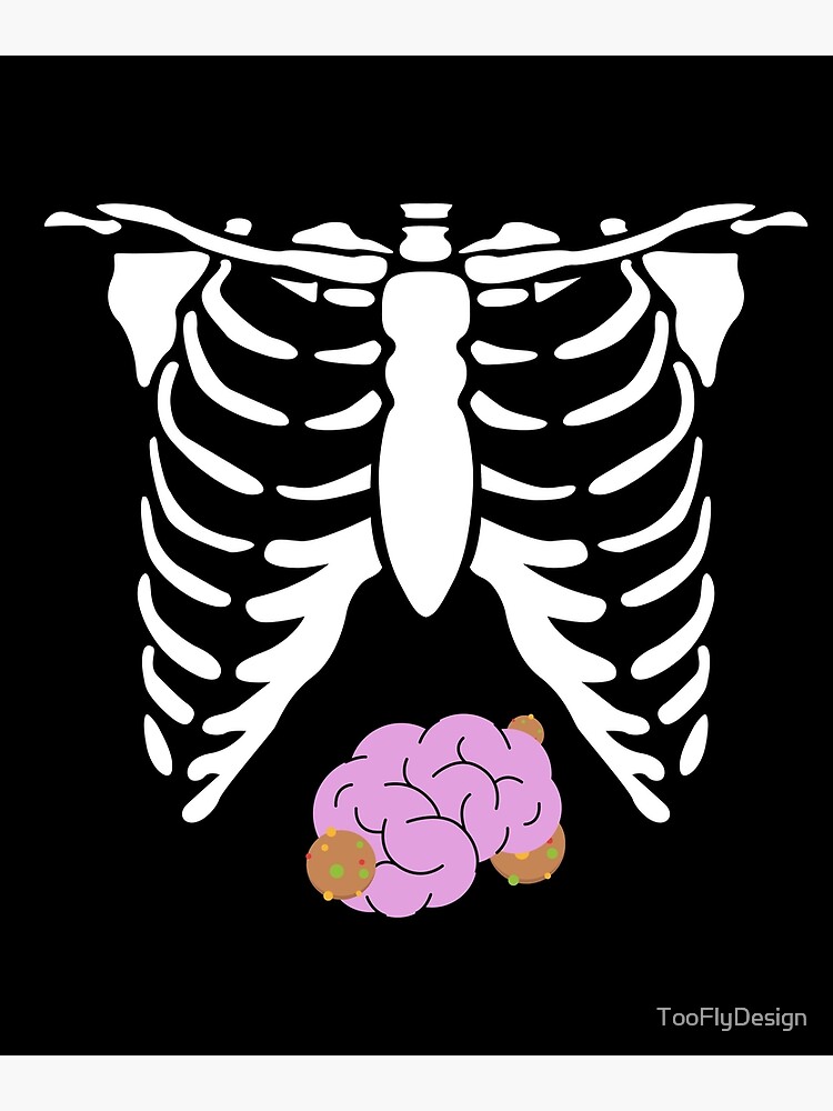 "Skeleton Organs Spooky Halloween Costume" Poster by TooFlyDesign ...