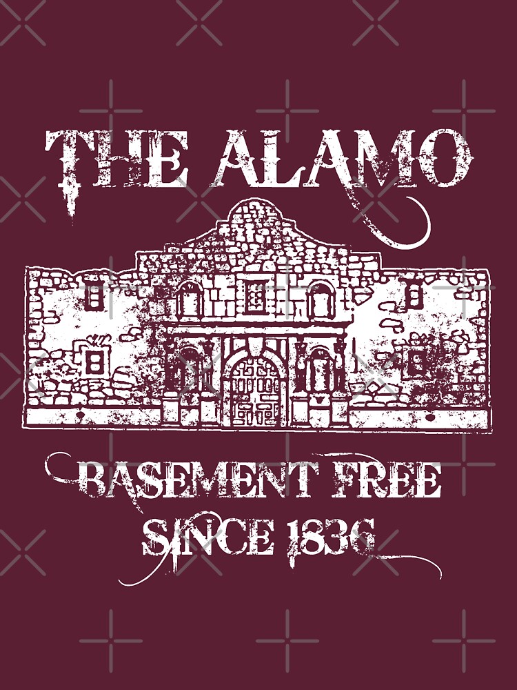 "The Alamo Basement" T-shirt for Sale by AngryMongo | Redbubble | pee ...