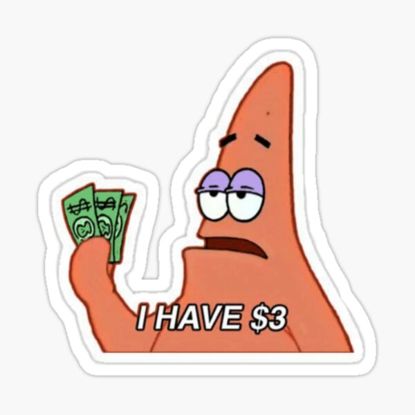 "Patrick Star" Sticker by mk694 | Redbubble