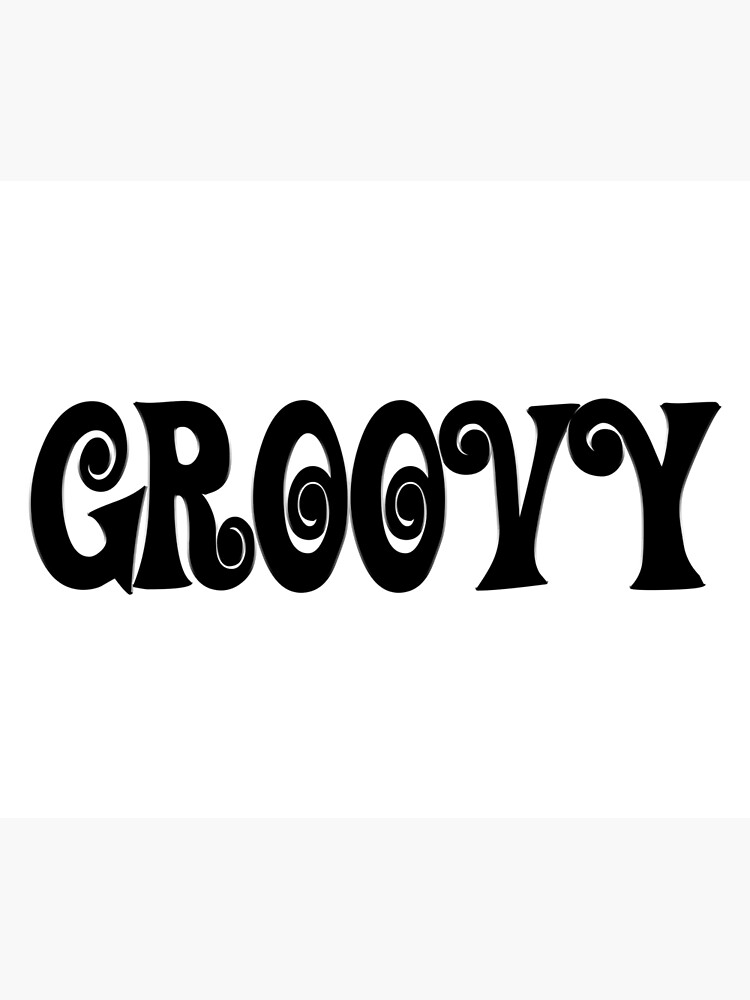 "Groovy meme Sticker" Poster for Sale by mekx | Redbubble