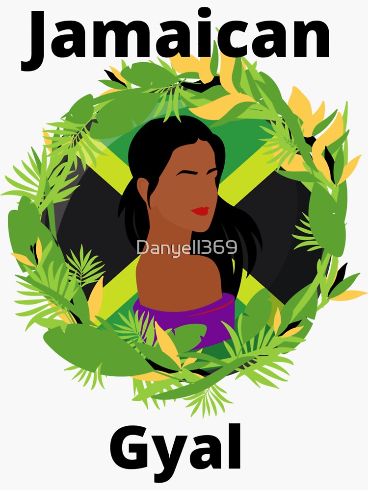"Jamaican Gyal" Sticker by Danyell369 | Redbubble