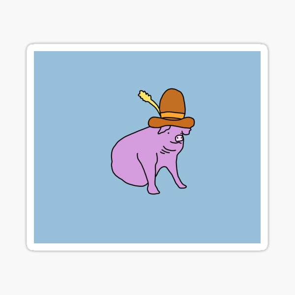 "Cute fat Pig" Sticker for Sale by Footey | Redbubble