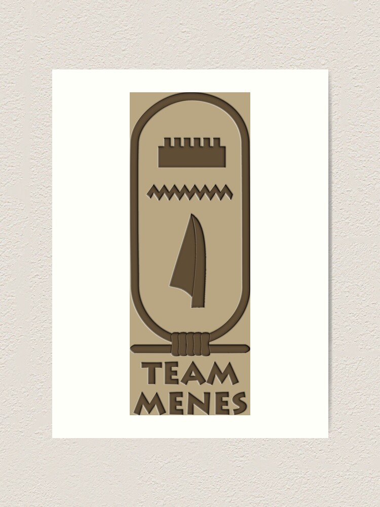 "Egyptian Cartouche Series: Team Menes" Art Print for Sale by ...
