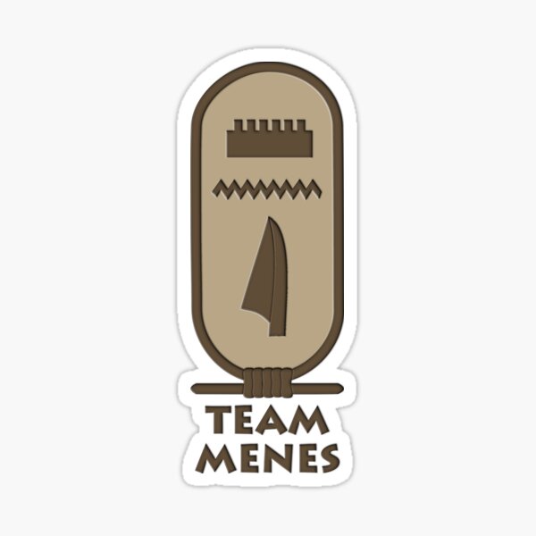 "Egyptian Cartouche Series: Team Menes" Sticker for Sale by ...