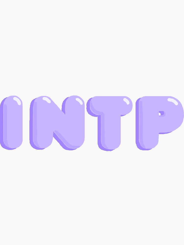 "INTP (purple)" Sticker for Sale by lexxohh | Redbubble