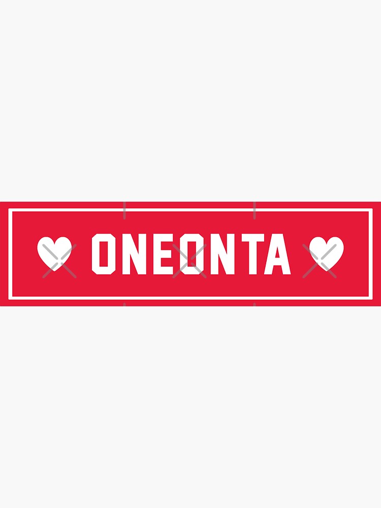 "Oneonta Hearts" Sticker for Sale by Leilasayan | Redbubble