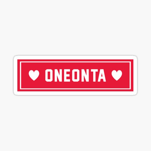 "Oneonta Hearts" Sticker for Sale by Leilasayan | Redbubble
