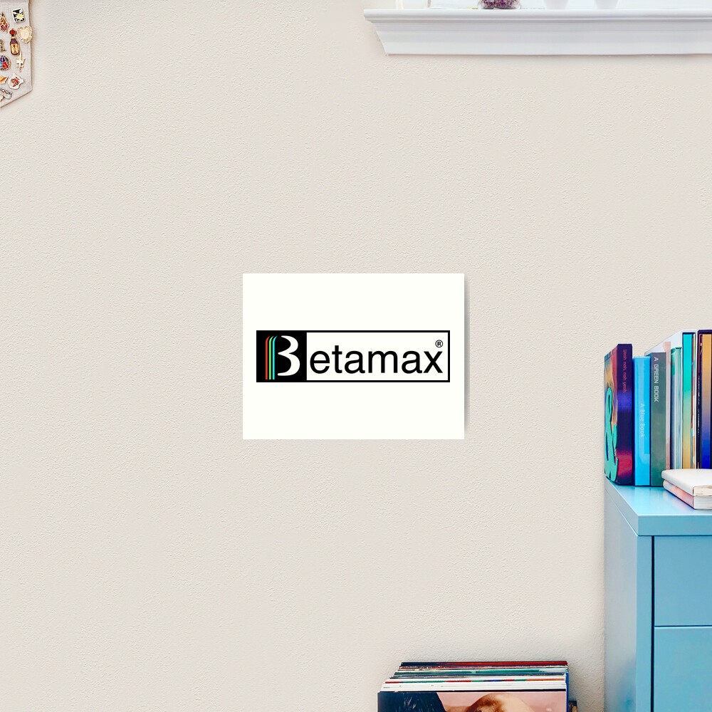 "Betamax Logo" Art Print by epitomegirl | Redbubble