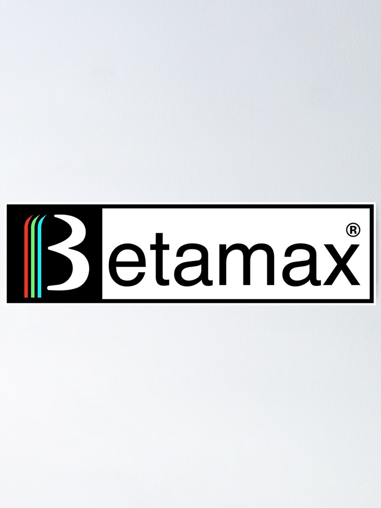 "Betamax Logo" Poster by epitomegirl | Redbubble