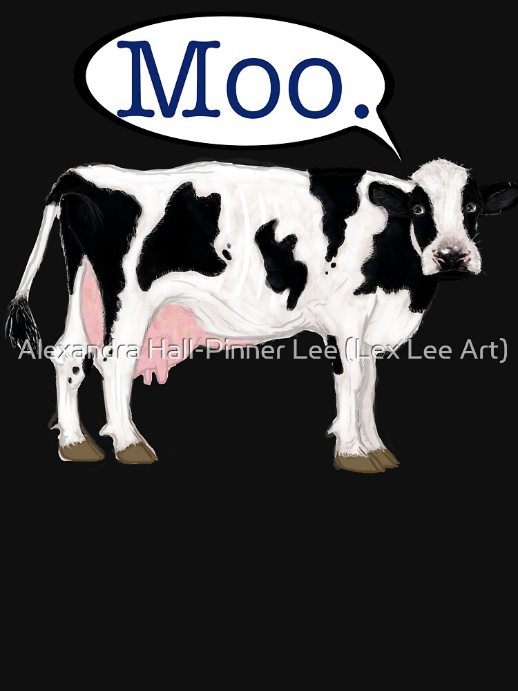 "Moo Cow" T-shirt for Sale by ArmedCadaver | Redbubble | cow t-shirts ...