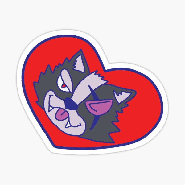 "Wolf Sticker" Sticker by DevilledMeggs | Redbubble