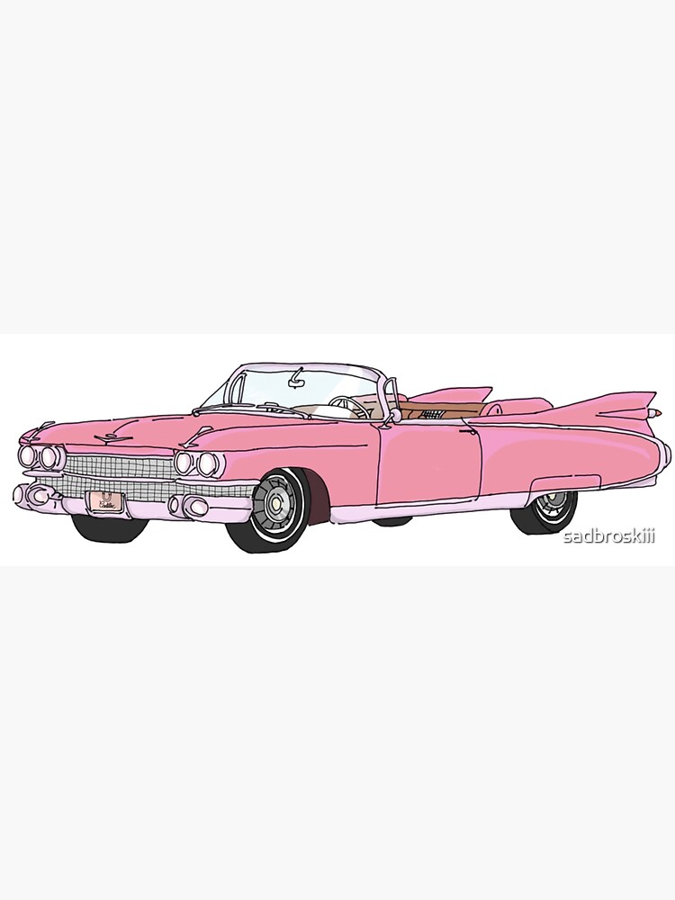 "Vintage Cadillac" Sticker for Sale by sadbroskiii | Redbubble