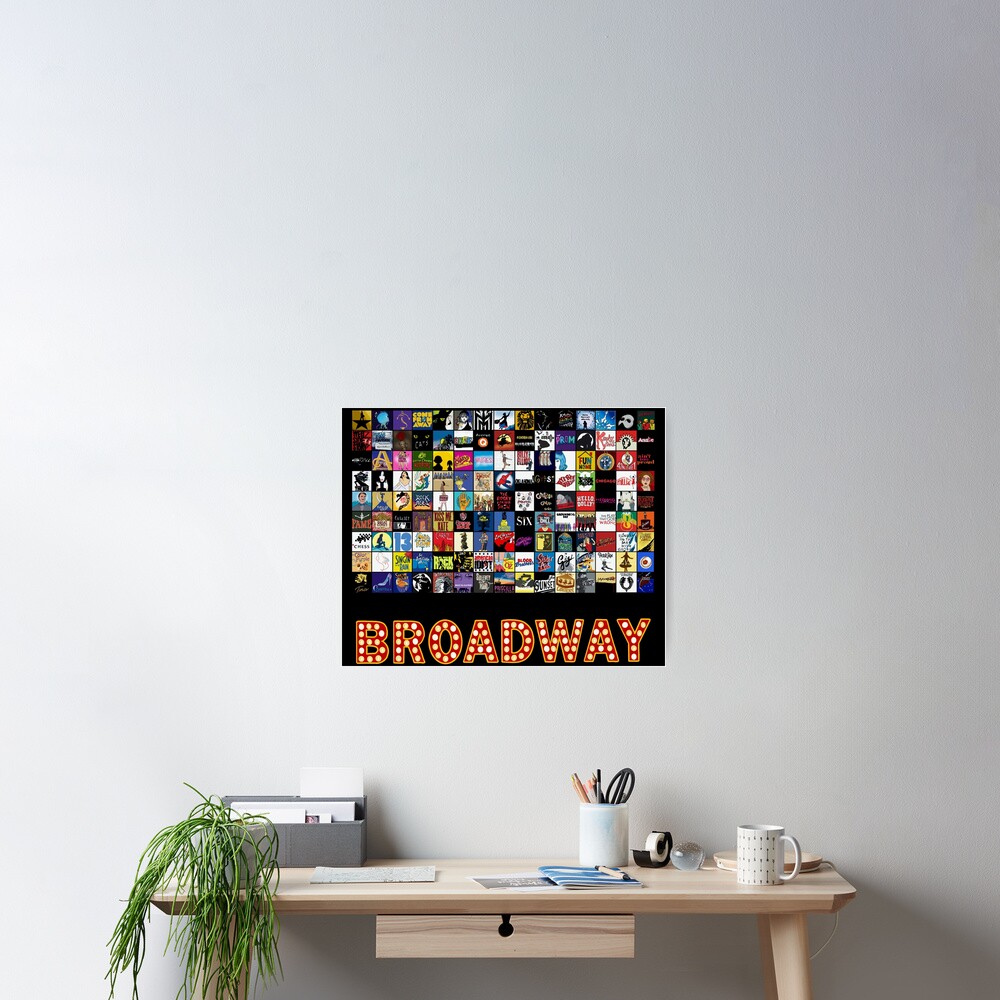 "Broadway Musical Theatre Logos - Hand Drawn" Poster for Sale by ...