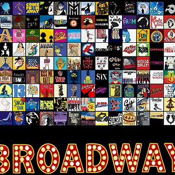 "Broadway Musical Theatre Logos - Hand Drawn" Poster for Sale by ...