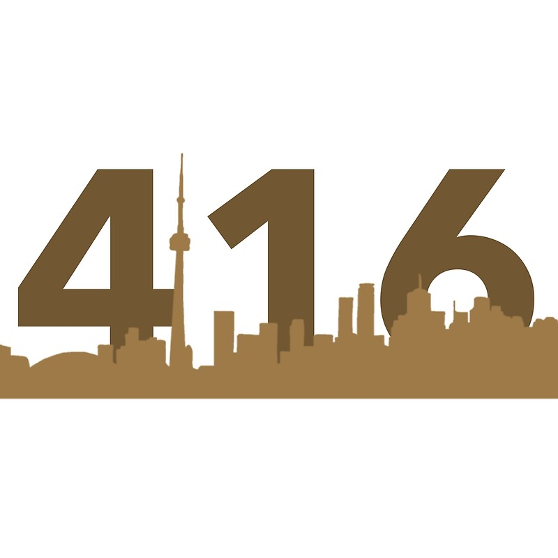 "416 Toronto skyline" by ZMC Designs | Redbubble