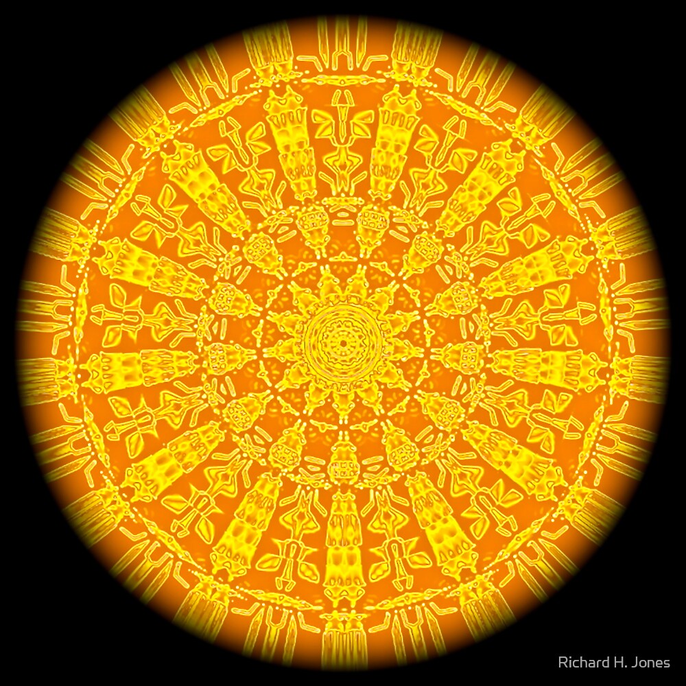"AZTEC MANDALA" by Richard H. Jones | Redbubble
