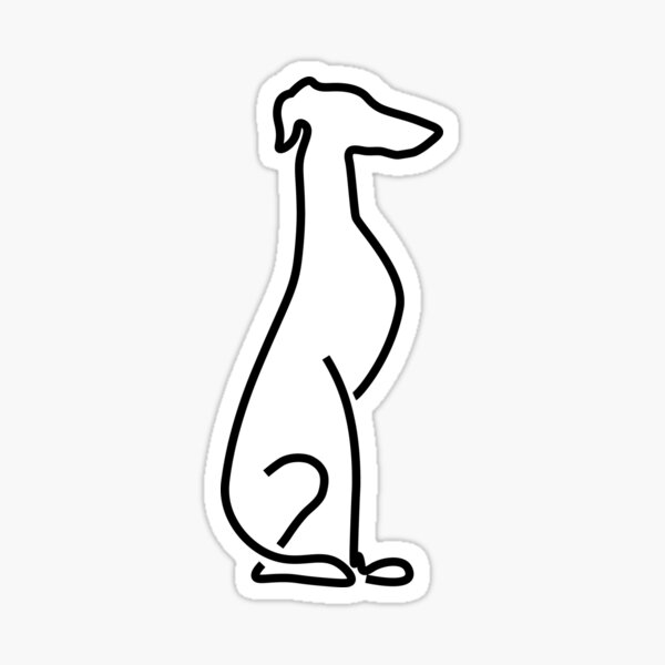 Whippet Stickers | Redbubble