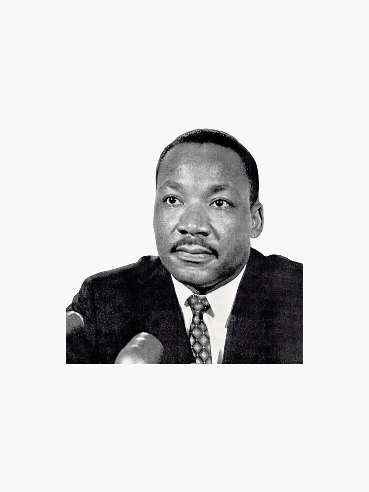 "Martin Luther King Jr." Sticker by Saraht76 | Redbubble