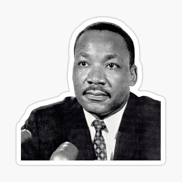 "Martin Luther King Jr." Sticker by Saraht76 | Redbubble