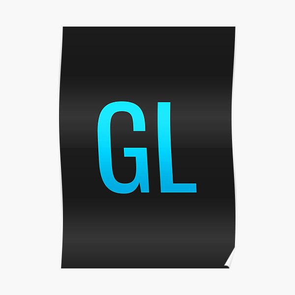 "GL - Good Luck" Poster for Sale by PH-Design | Redbubble