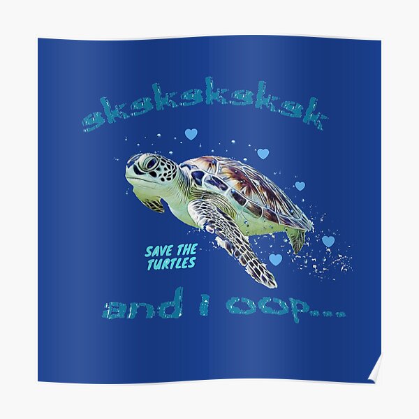 "Save The Sea Turtles" Poster for Sale by garylane1 | Redbubble