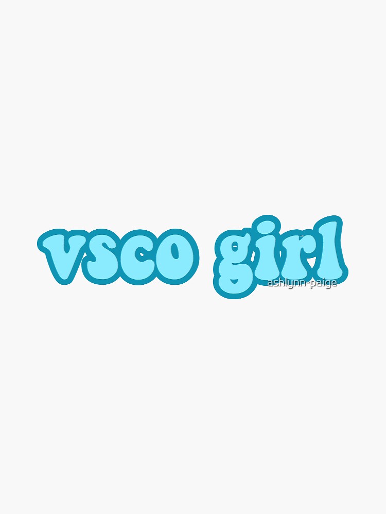 "light blue vsco girl" Sticker for Sale by ashlynn-paige | Redbubble