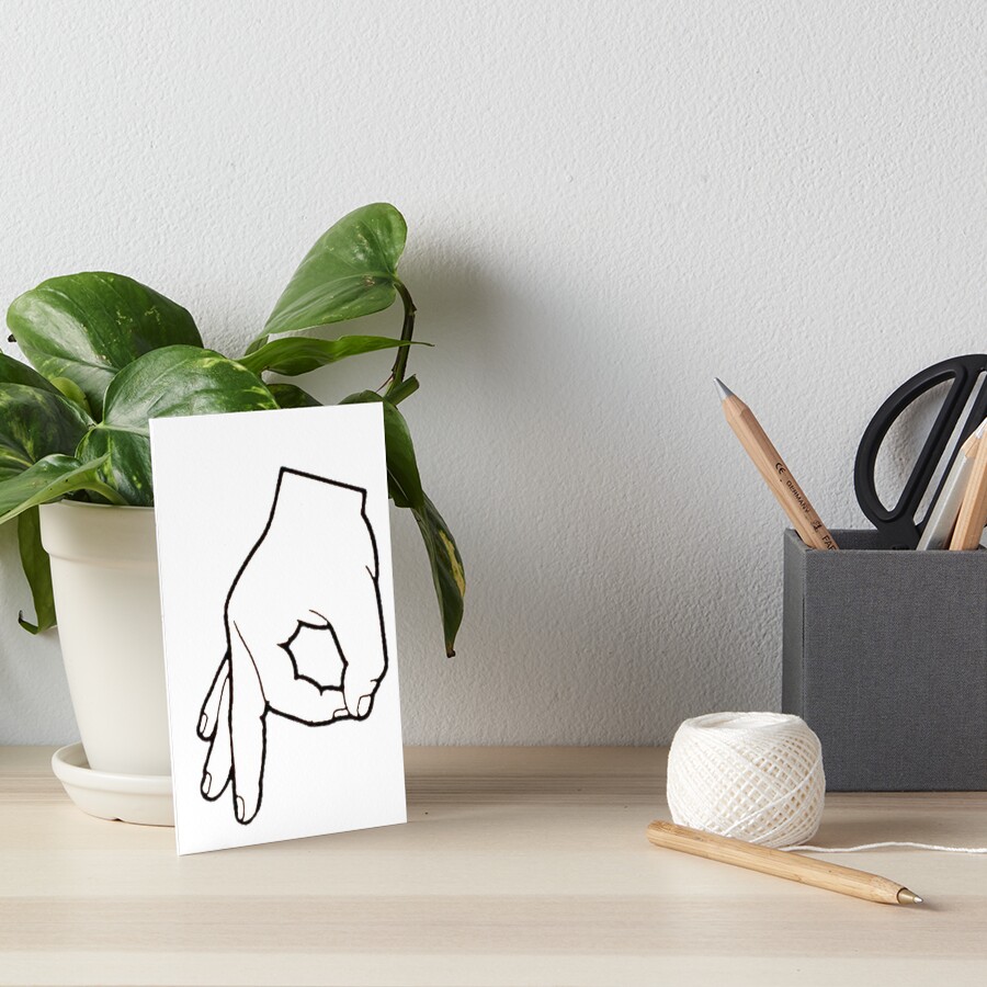"Gottem Hand Sign Trick" Art Board Print for Sale by Rorthalos | Redbubble