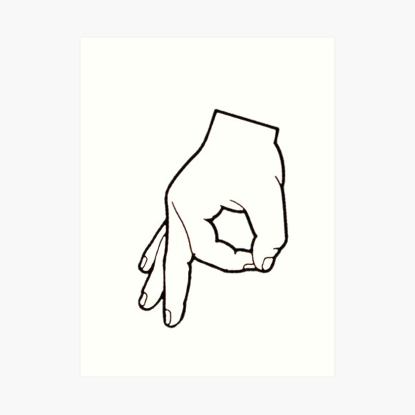 "Gottem Hand Sign Trick" Art Print for Sale by Rorthalos | Redbubble