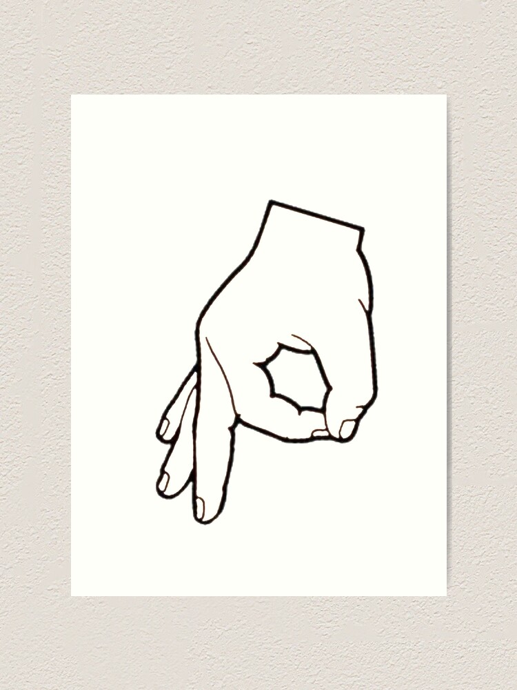 "Gottem Hand Sign Trick" Art Print for Sale by Rorthalos | Redbubble