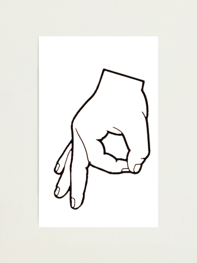 "Gottem Hand Sign Trick" Photographic Print for Sale by Rorthalos ...