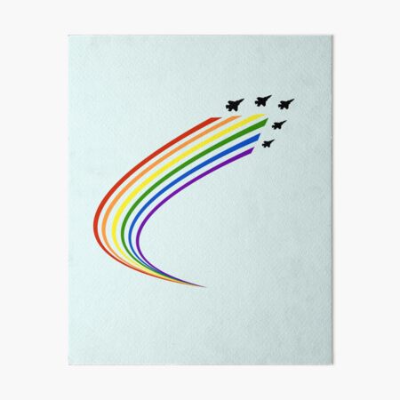 "Airforce squadron flying LGBT pride flag with F-35 Fighter Jets" Art ...