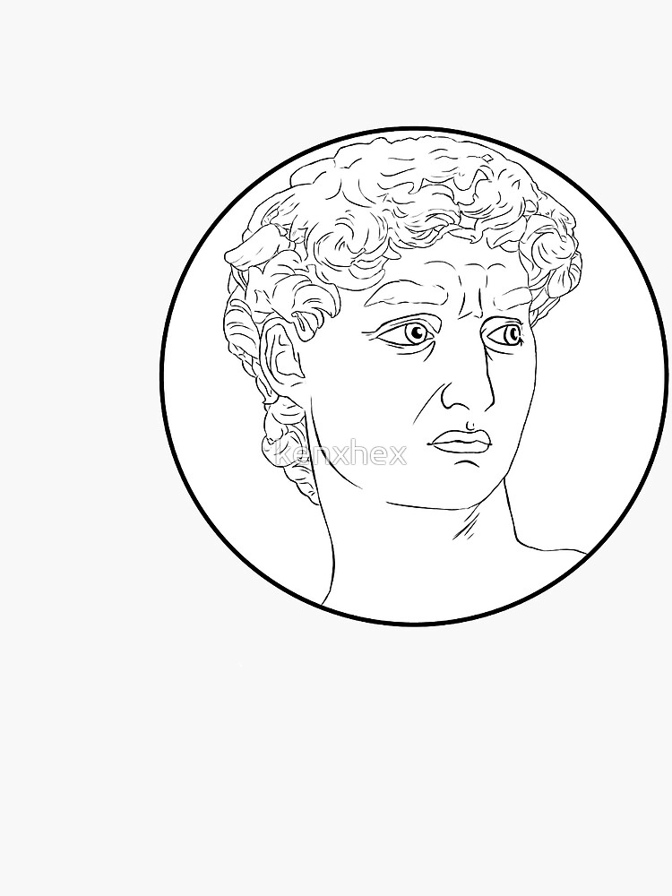 "Simple David Outline" Sticker for Sale by kenxhex | Redbubble