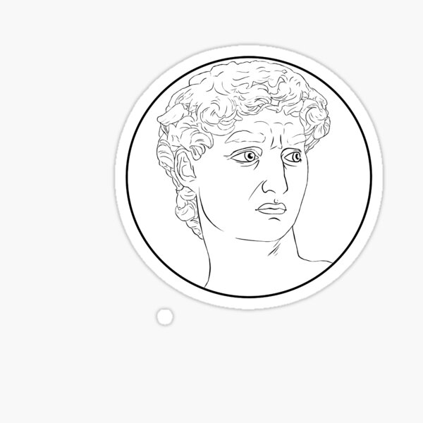 "Simple David Outline" Sticker for Sale by kenxhex | Redbubble