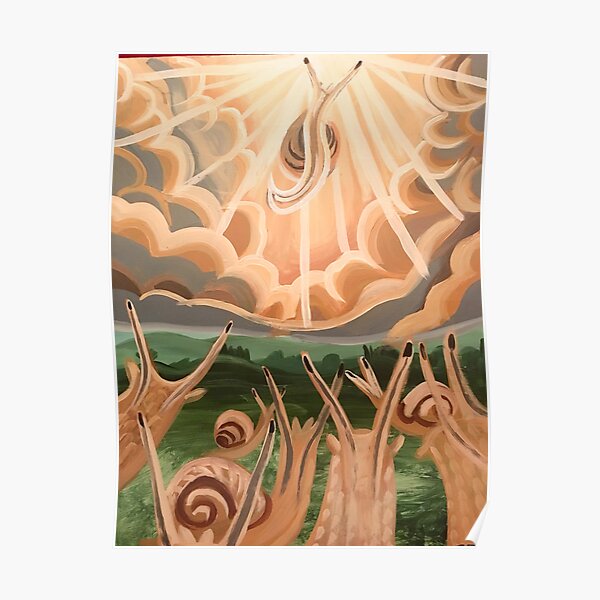 "Snail Ascension of Christ" Poster by BrushSong | Redbubble