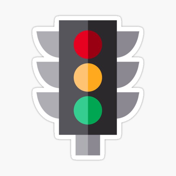 "Traffic Light" Sticker for Sale by rsachiw0123 | Redbubble