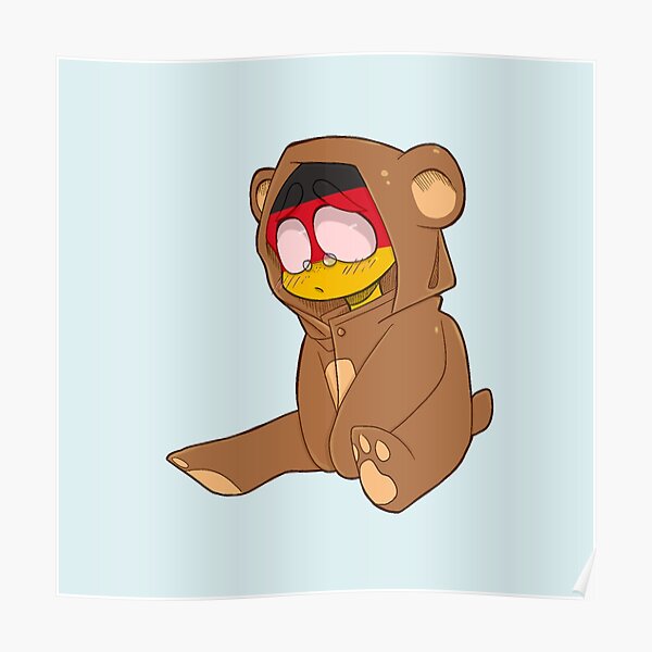 "Countryhumans // GERMANY cute" Poster for Sale by CandyZONE | Redbubble