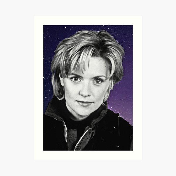 "Digital Sam Carter - Stargate" Art Print by naomieir | Redbubble