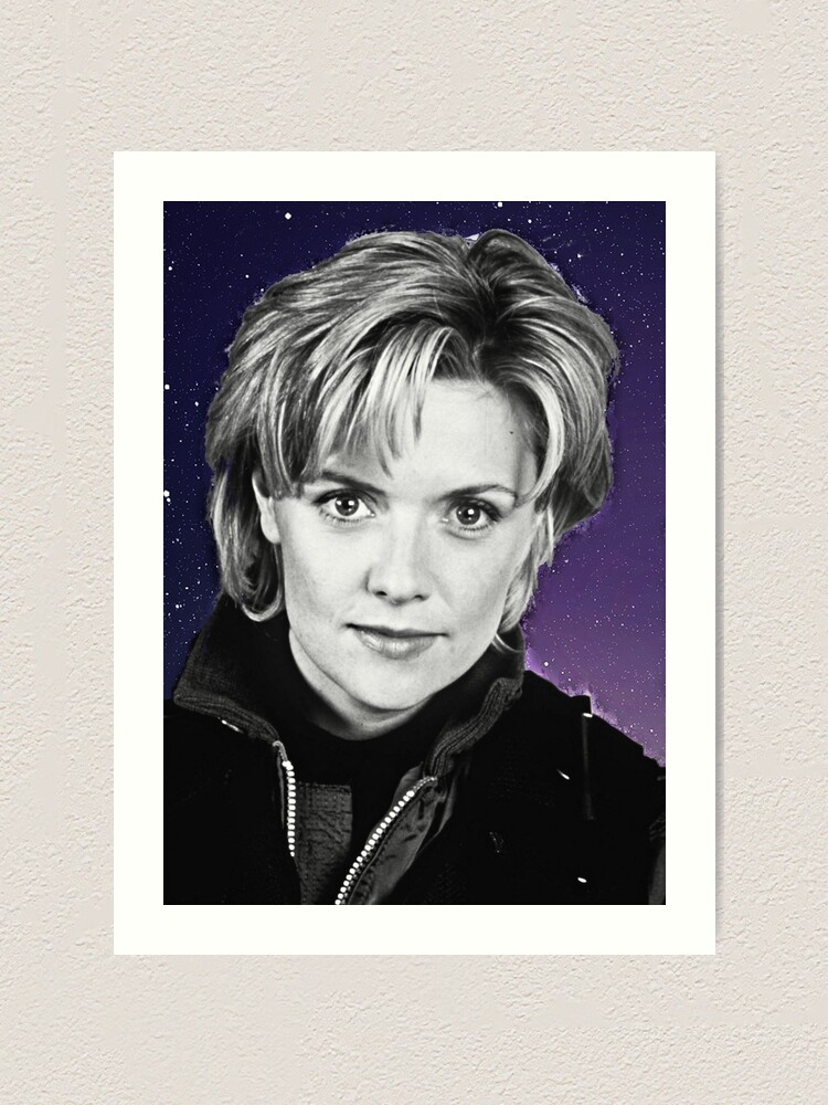 "Digital Sam Carter - Stargate" Art Print by naomieir | Redbubble