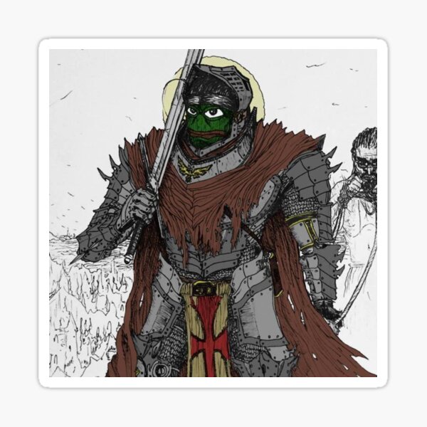"Crusader Pepe" Sticker for Sale by Pepe-Dealer | Redbubble