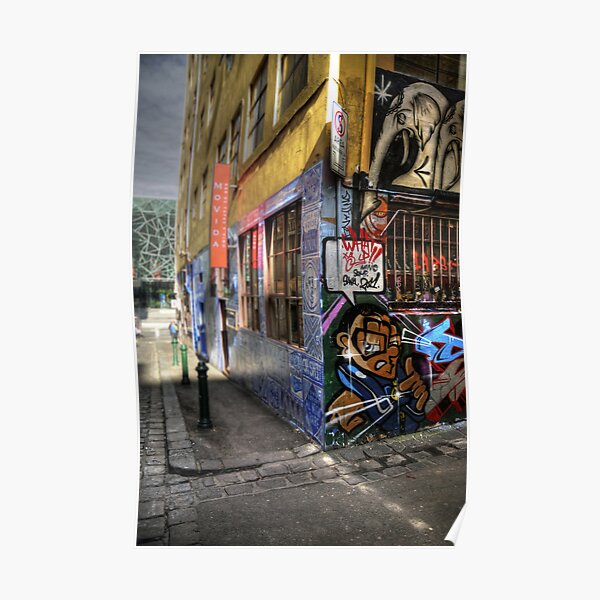 "Laneway graffiti" Poster for Sale by lucasdarcy | Redbubble